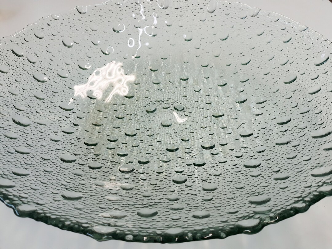 60s Bubble Glass Large Bowl Fruit Bowl 45 Cm Pavel Panek Glass Vintage ...