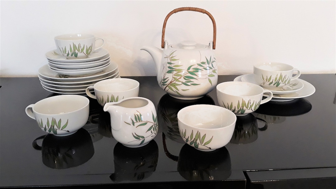 70s Tea Set 20 Pieces Arzberg bambus Fine Porcelain 80s - Etsy