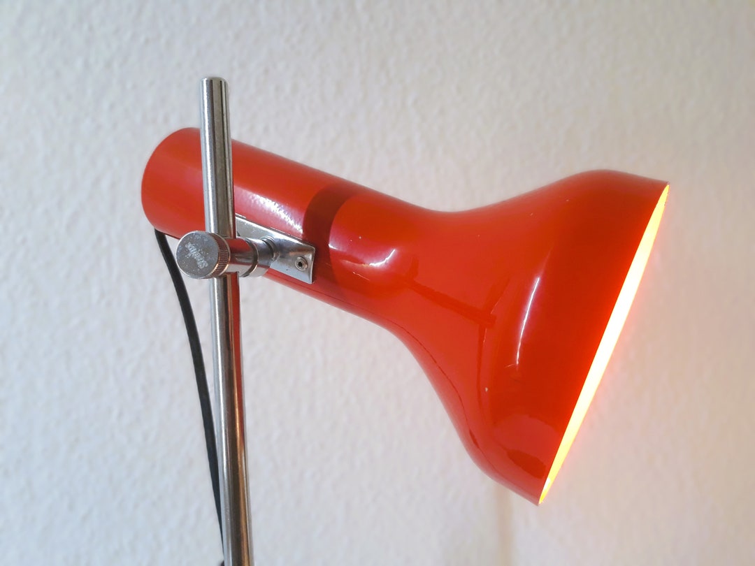 70s "starlux" Swiss Vintage Lamp Table Lamp Desk Lamp Red 70s - Etsy