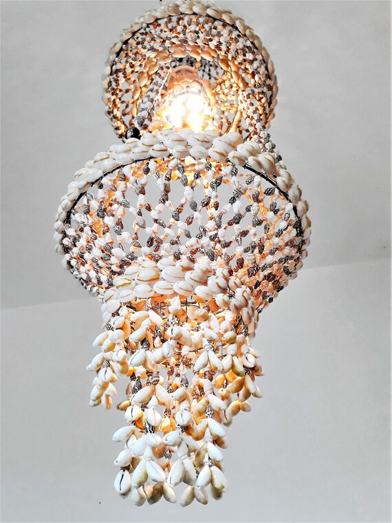 80s Shell Lamp Flower Traffic Light Hanging Lamp Shell Traffic - Etsy