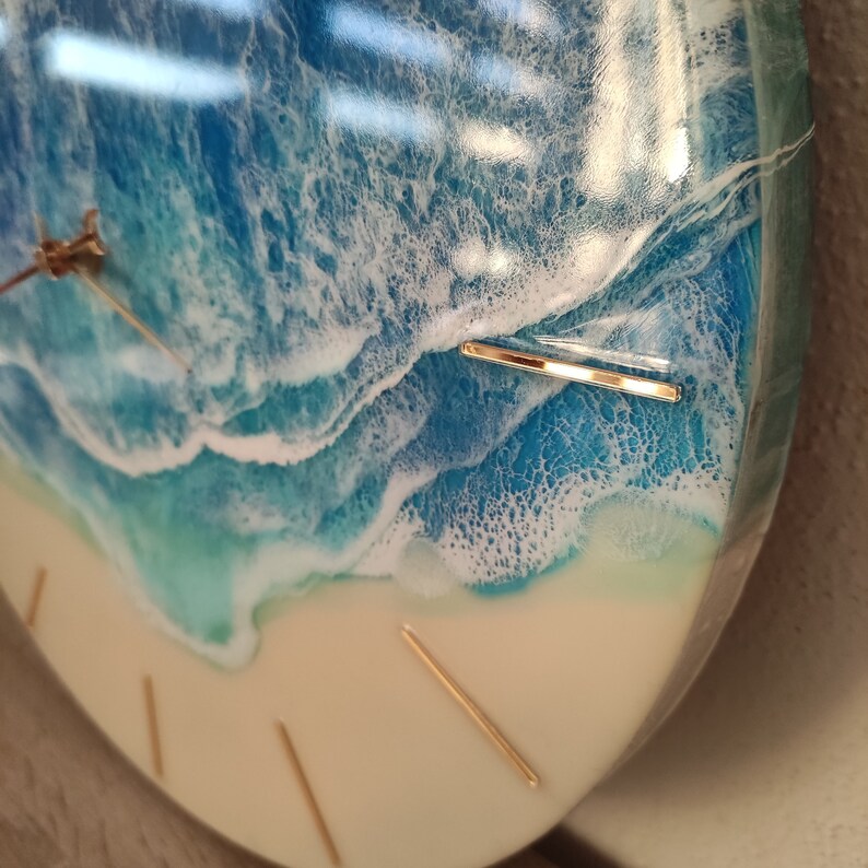Epoxy Resin Clock Unique Gift Wall Art - Etsy