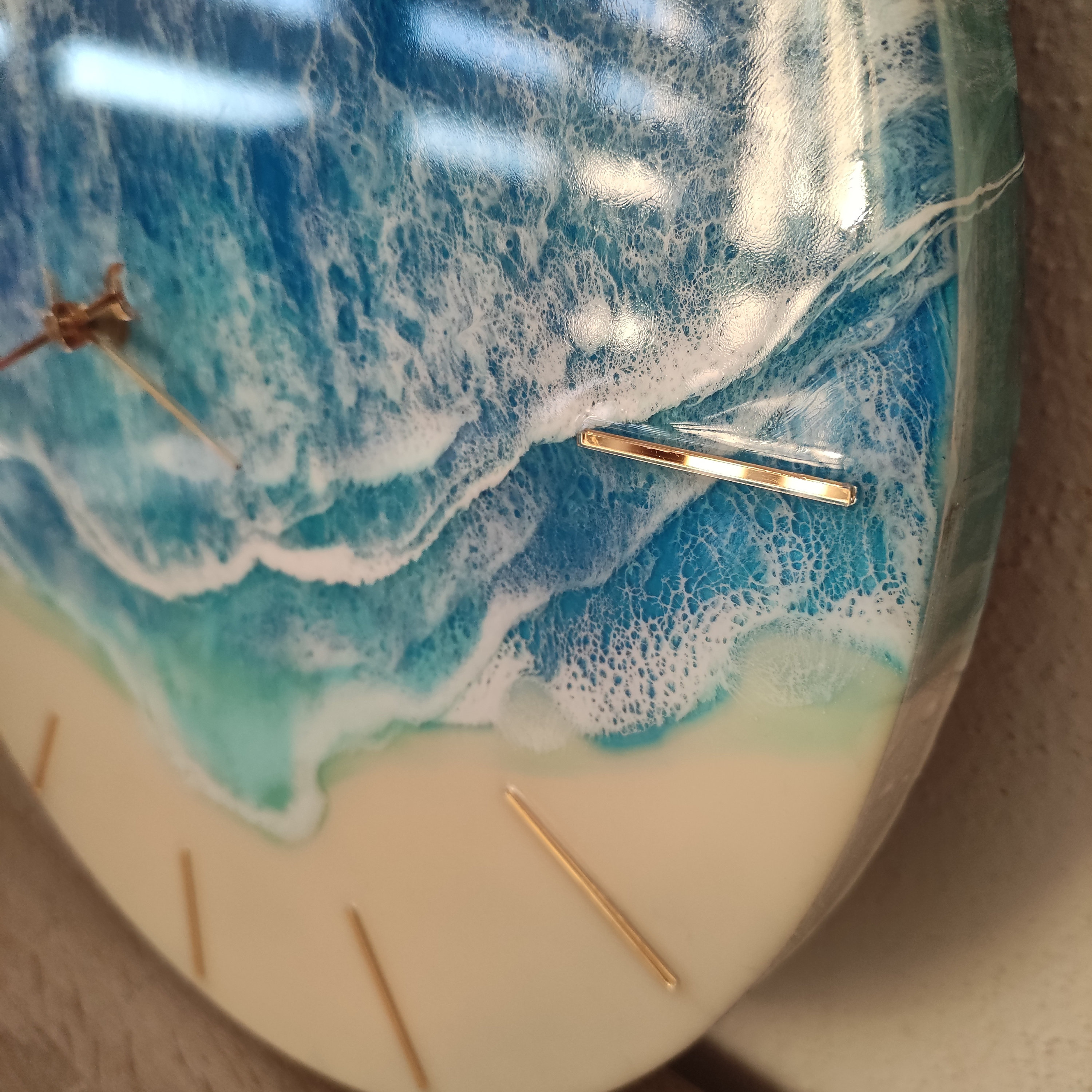 Epoxy Resin Clock Unique Gift Wall Art - Etsy