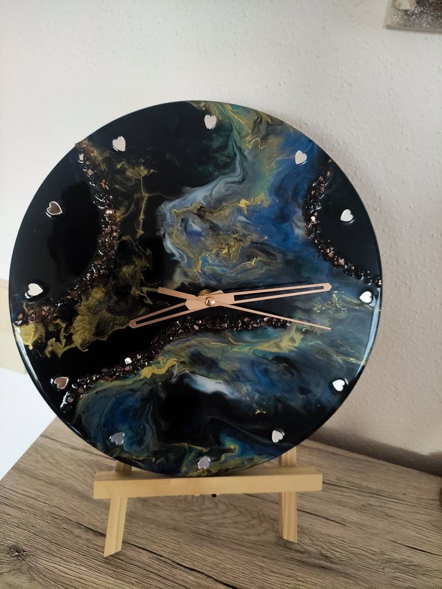 Abstract Art Clock / Space Galaxy / Wallart - Etsy