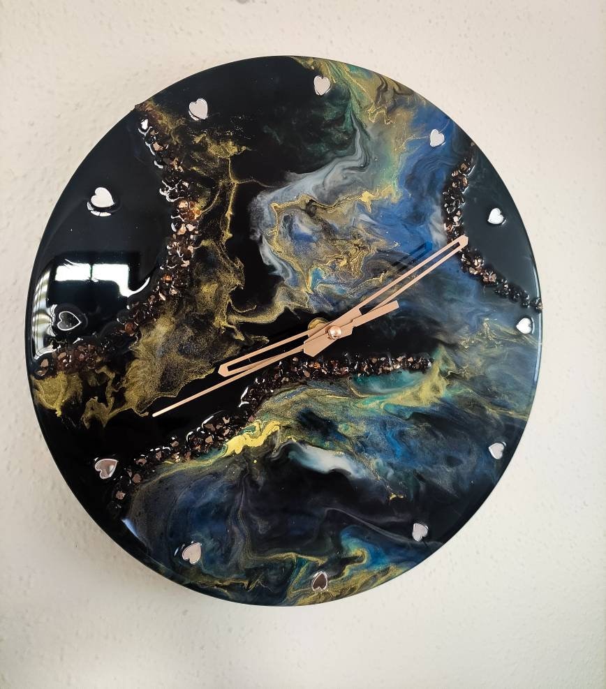 Abstract Art Clock / Space Galaxy / Wallart - Etsy