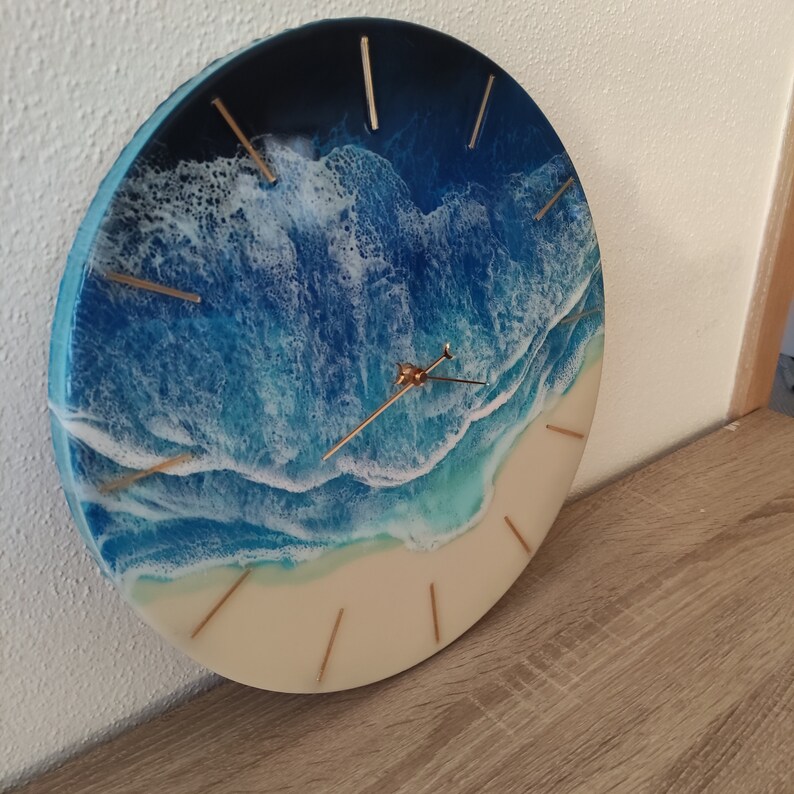 Epoxy Resin Clock Unique Gift Wall Art - Etsy