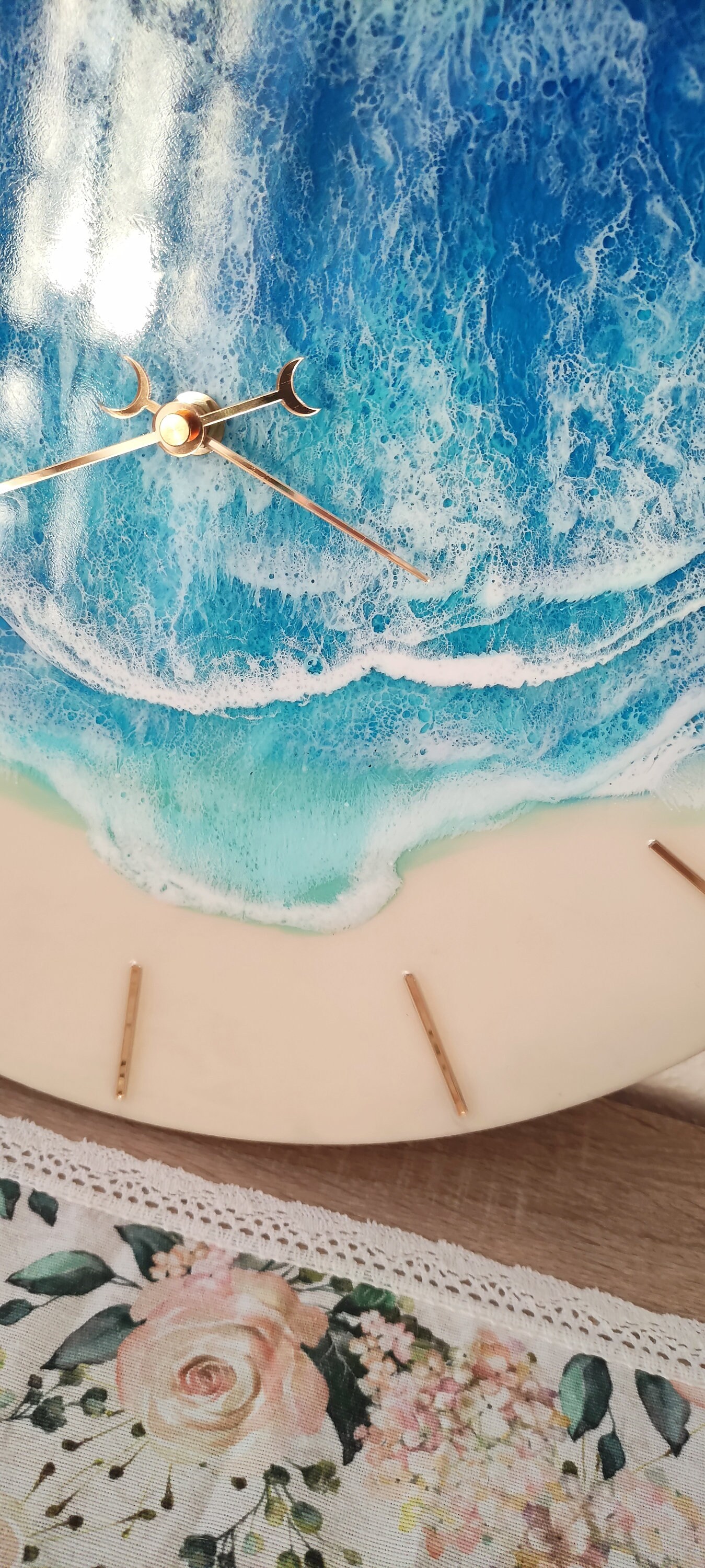 Epoxy Resin Clock Unique Gift Wall Art - Etsy