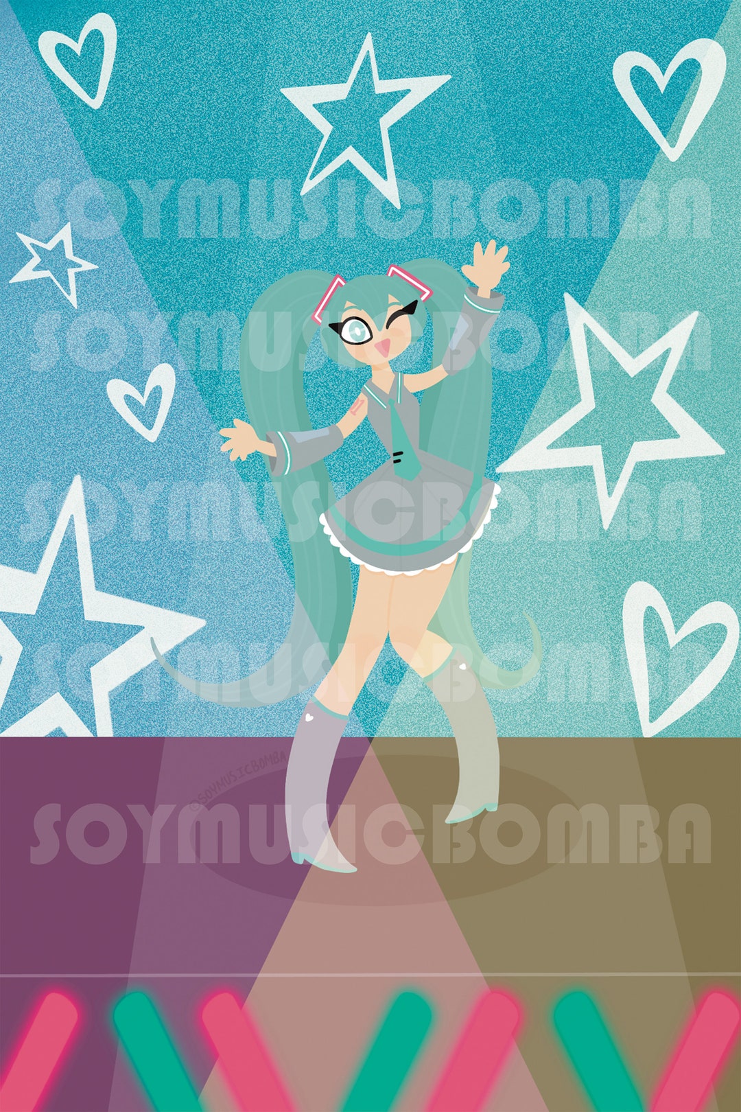 Hatsune Miku Print - Etsy