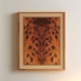 Vintage Cat Pelt Pattern Wall Decor Rustic Trippy Boho Style Print ...