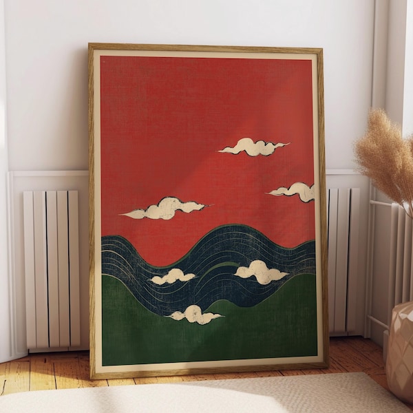 Asian Wood Block Print - Etsy