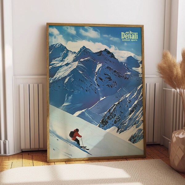 Vintage Ski Poster - Etsy UK