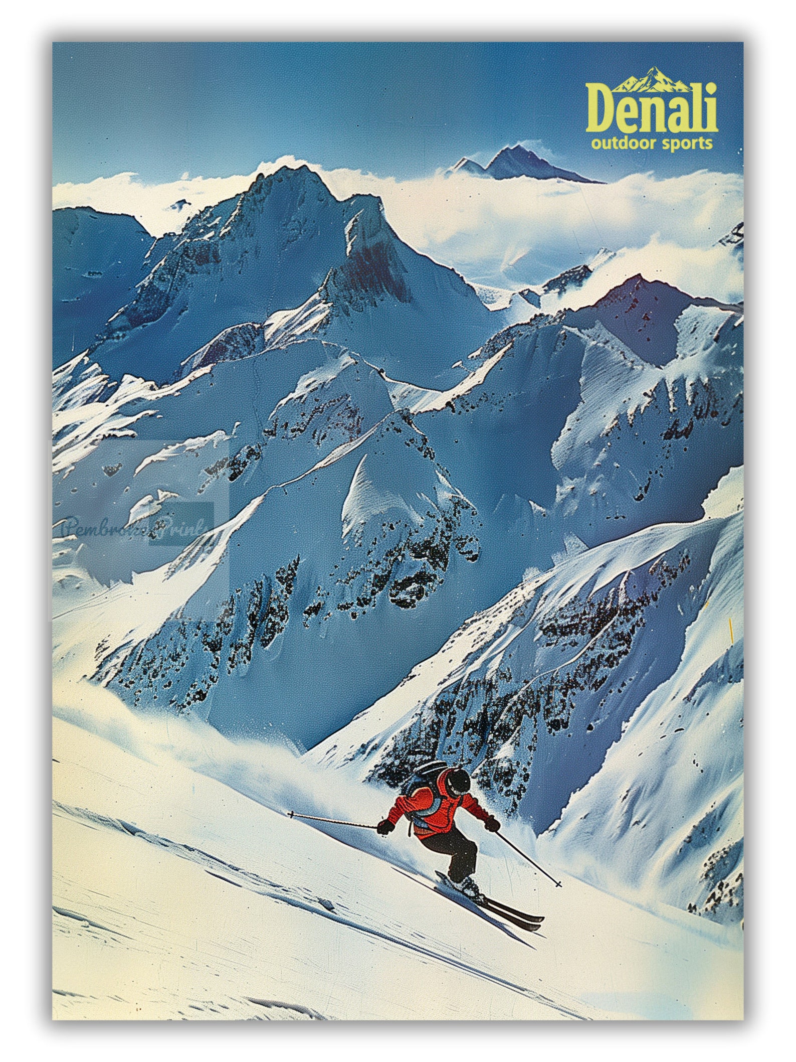 Vintage Skiing Magazine Poster, Ski Wall Art Poster, Outdoor Ski ...