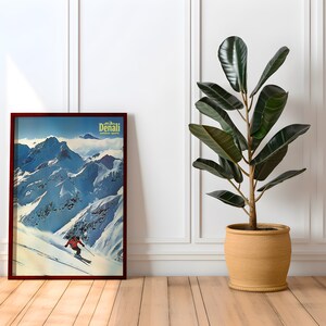 Vintage Skiing Magazine Poster, Ski Wall Art Poster, Outdoor Ski ...