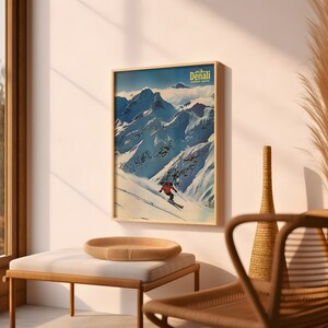Vintage Skiing Magazine Poster, Ski Wall Art Poster, Outdoor Ski ...
