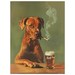 Ruff Day Funny Dog Print Vintage Beverage Poster Bar Wall Decor Retro ...