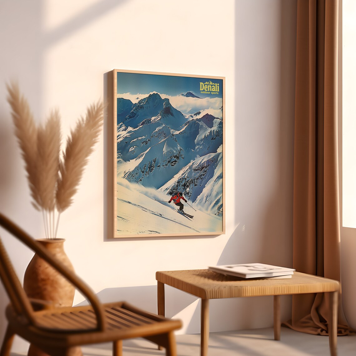 Vintage Skiing Magazine Poster, Ski Wall Art Poster, Outdoor Ski ...