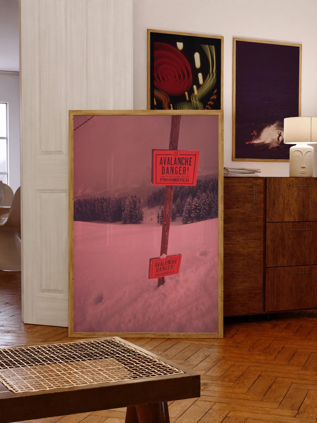 Retro Skiing Poster Ski Wall Art Poster Fine Art Photography Print ...