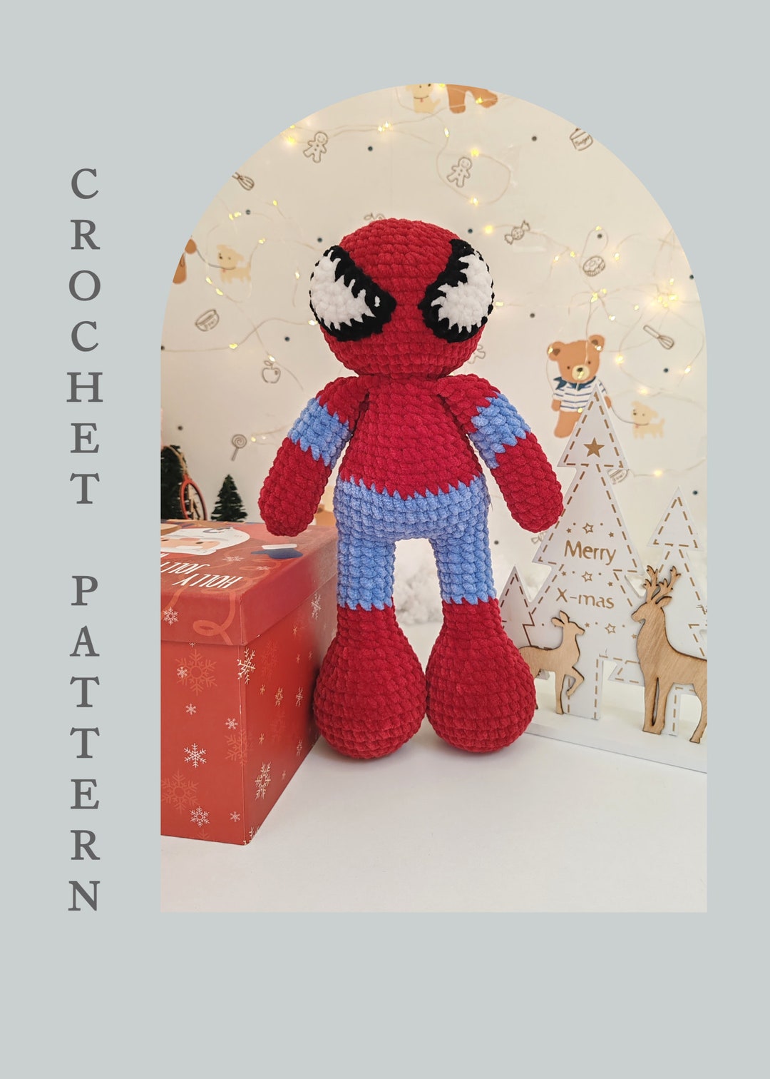 Spidey Crochet/crochet Pattern/amigurumi Spidey/spiderman Crochet ...