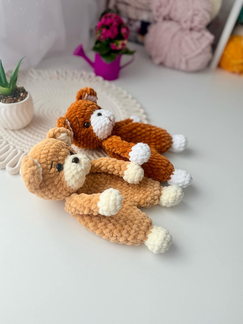 Bear Snuggler Amigurumi , Plushie Snuggler Bear , Crochet Pattern Bear ...