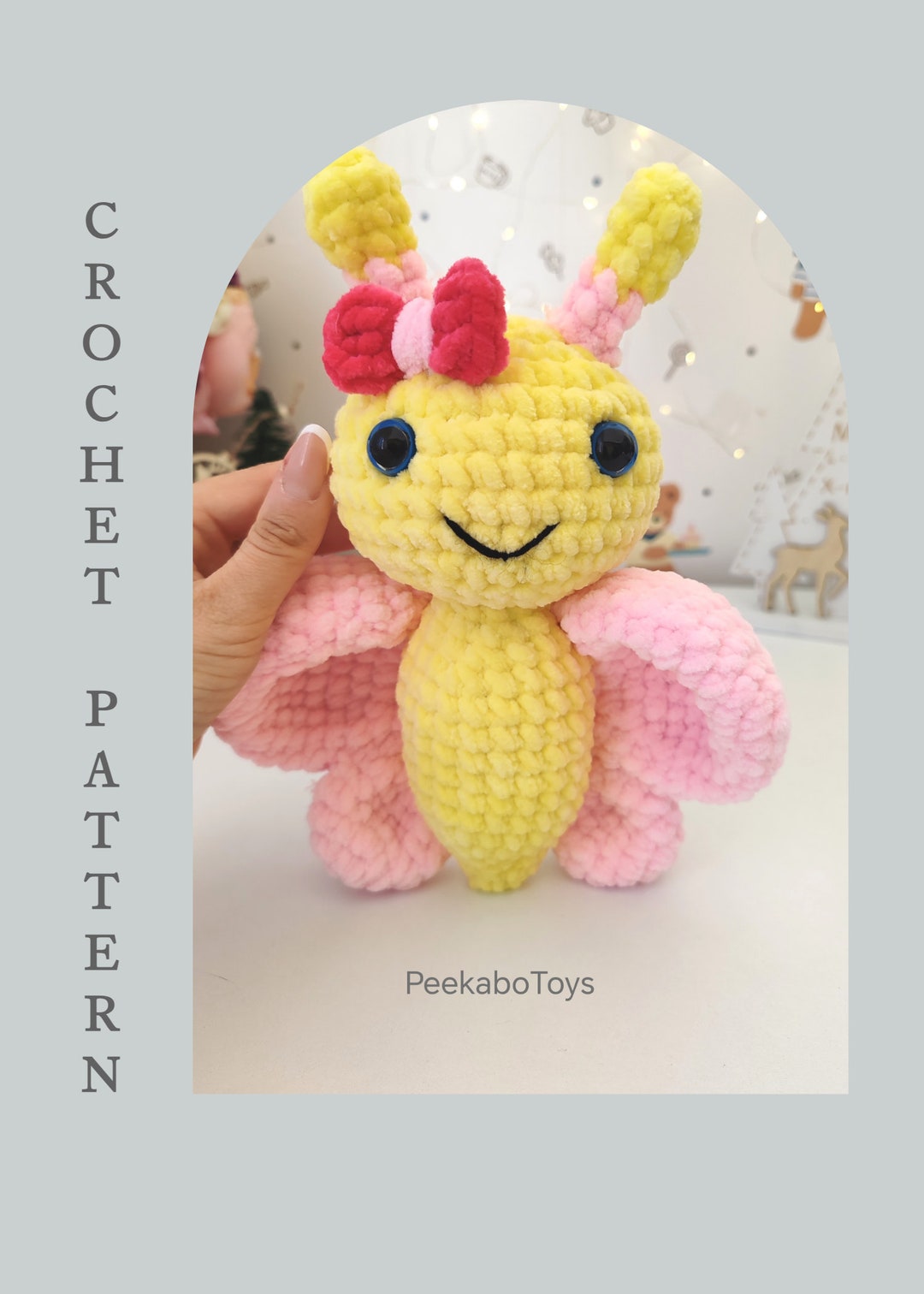 Crochet Butterfly, Crochet Pattern, Butterfly Pattern, Crochet Toys ...