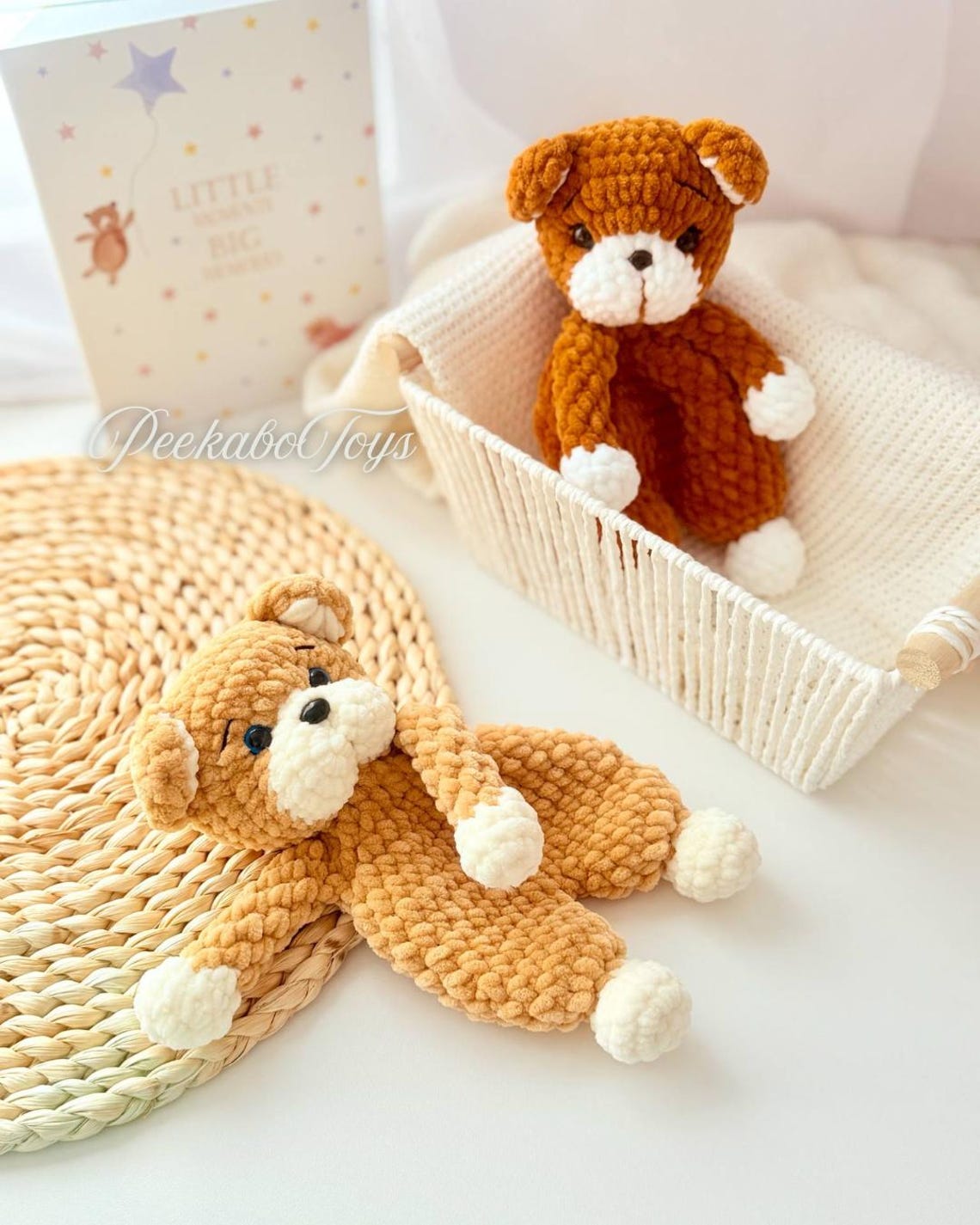 Bear Snuggler Amigurumi , Plushie Snuggler Bear , Crochet Pattern Bear ...