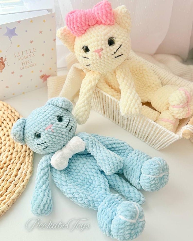 Cat Crochet Snuggler , Low Sew Cat Snuggler , Crochet Pattern ...