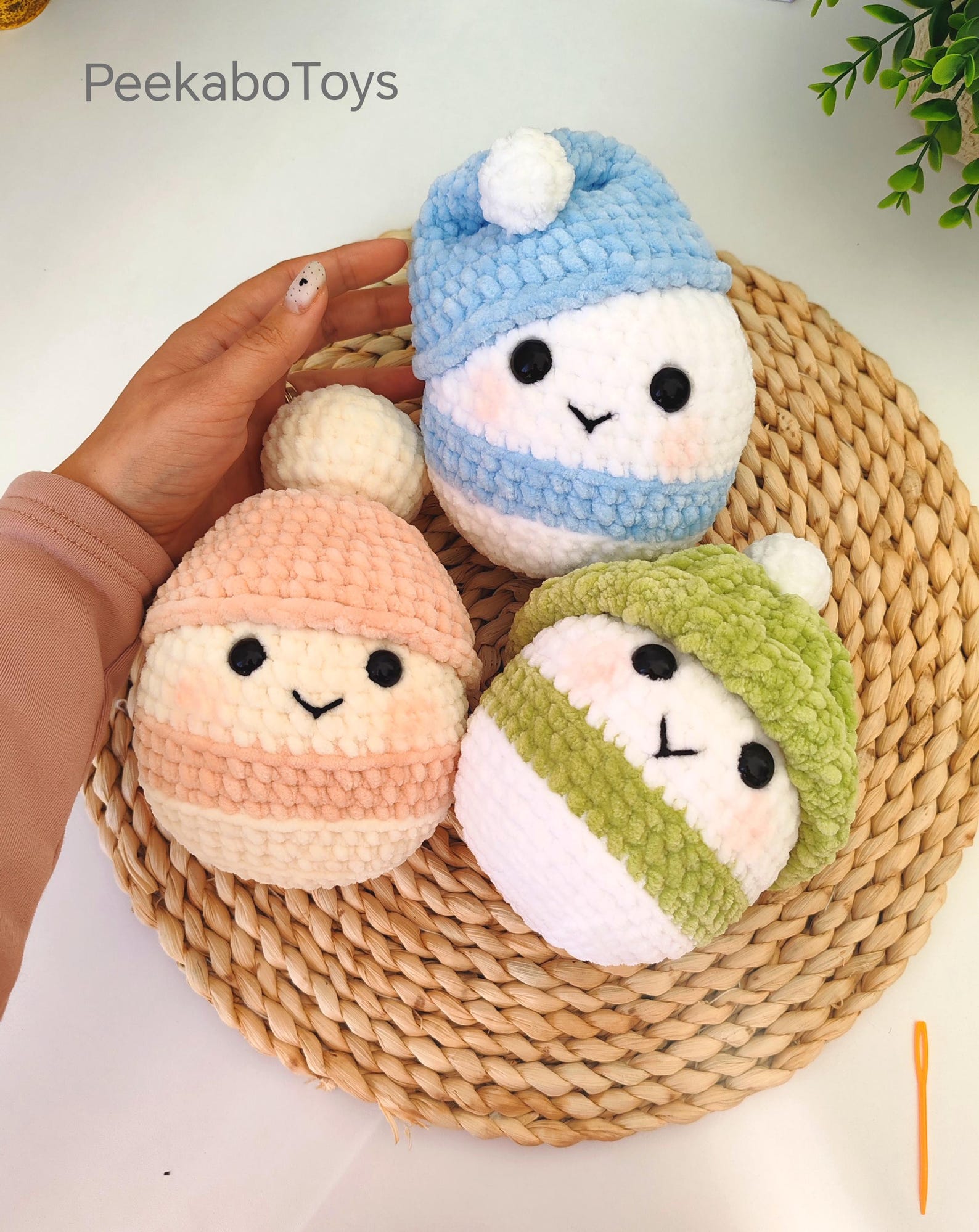 Snowball Crochet Pattern , Christmas Amigurumi , Snowball Pattern ...