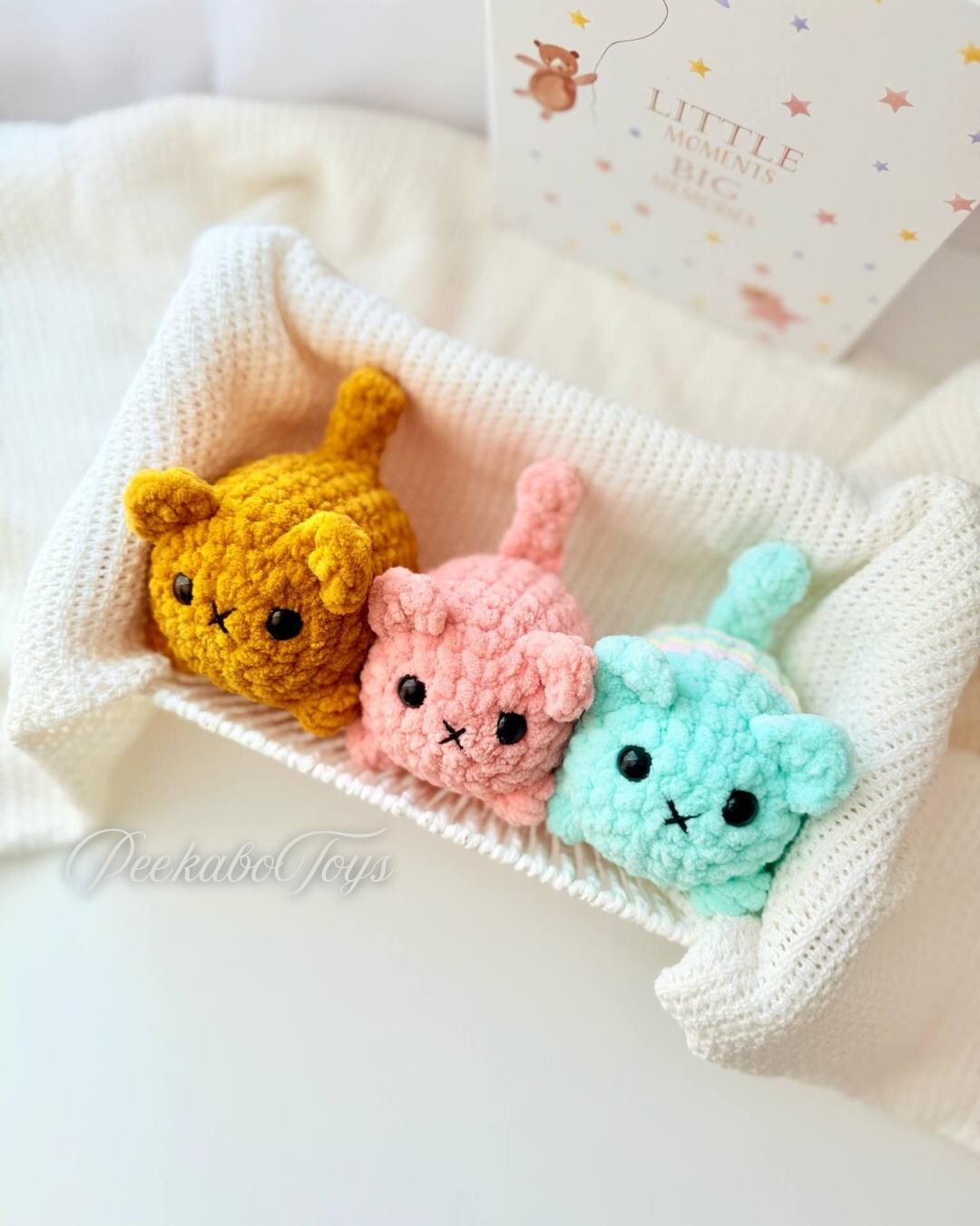 Crochet Cat - Amigurumi No Sew Cat , Crochet Pattern No Sew Cat , Cat ...
