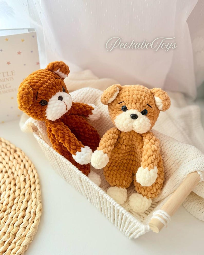 Bear Snuggler Amigurumi , Plushie Snuggler Bear , Crochet Pattern Bear ...