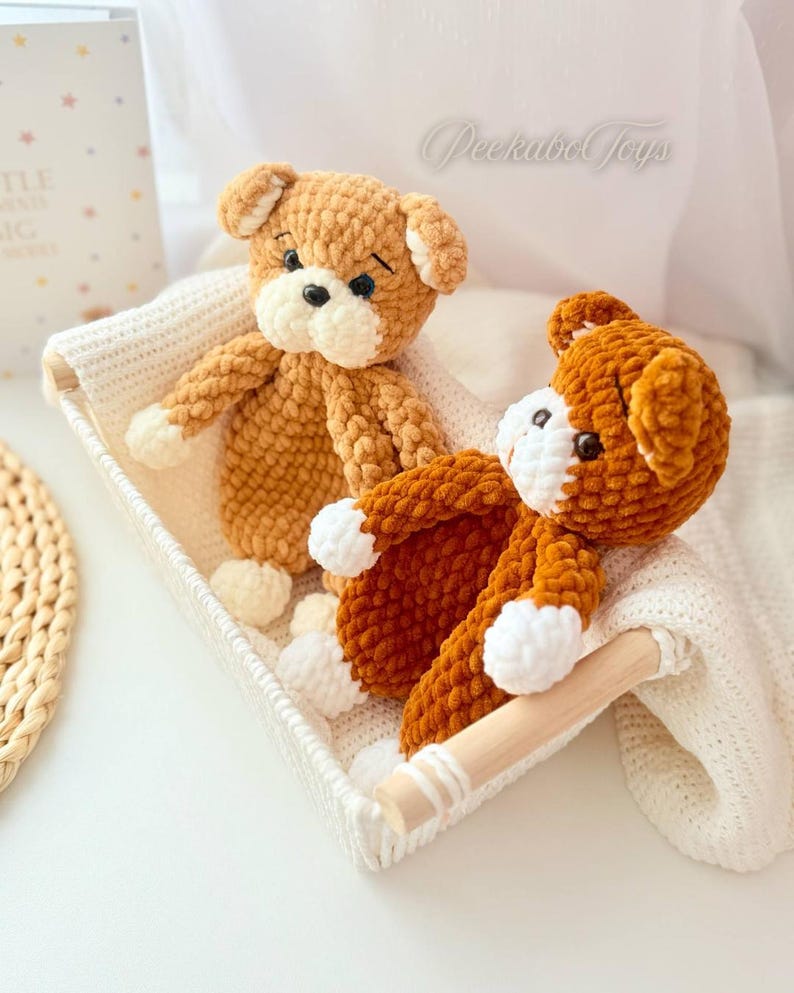 Bear Snuggler Amigurumi , Plushie Snuggler Bear , Crochet Pattern Bear ...