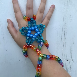 Custom Star Kandi Glove Hand Piece Bracelet Ring Cuff Custom Made in 2 ...