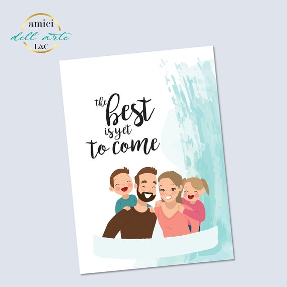 PRINTABLE Digital Family Wish Card Ready to Print - Etsy