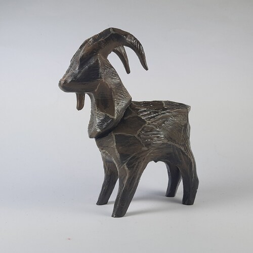 3D Printed Hand-painted Goat of Warding Statue Figure Inspired - Etsy