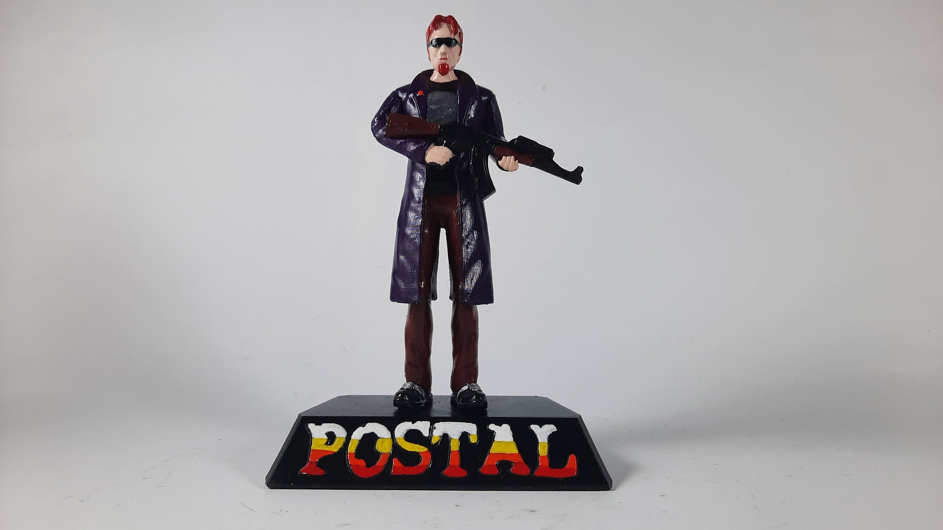 Fan Inspired Postal Dude Figure Hand Painted 3D Printed - Etsy