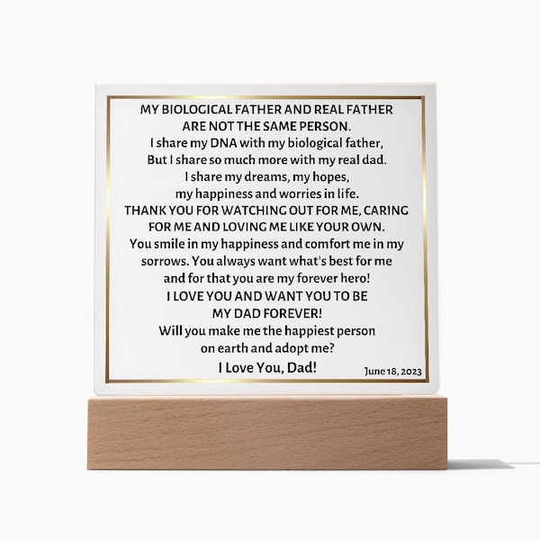 Will You Adopt Me Dad - Etsy