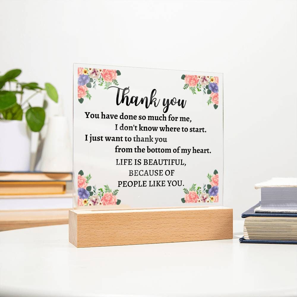 Thank You Keepsake, Personalized Thank You Gift, to Say Thank You ...