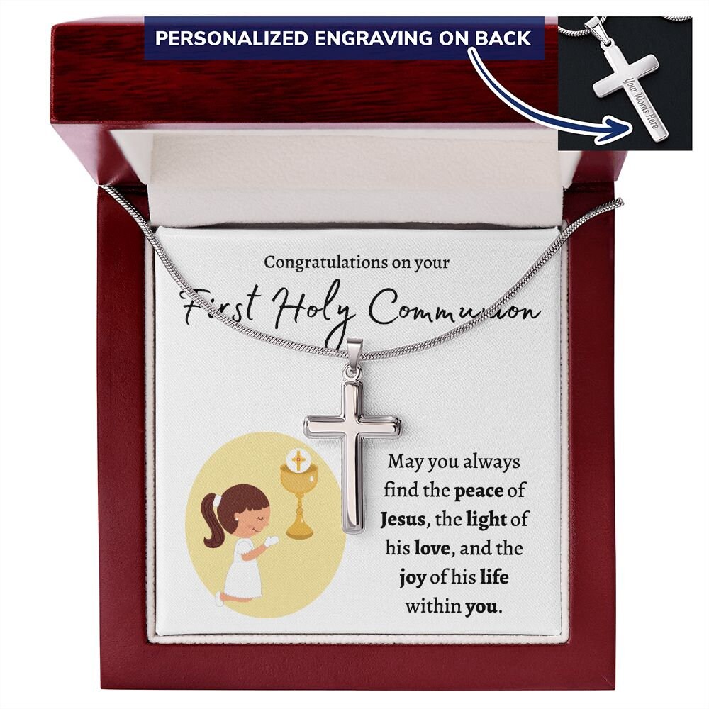 First Communion Necklace, First Communion Gift Girl First Holy ...