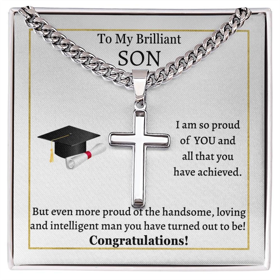Graduation Necklace for Son,graduation Gift,graduation Jewelry,class of ...