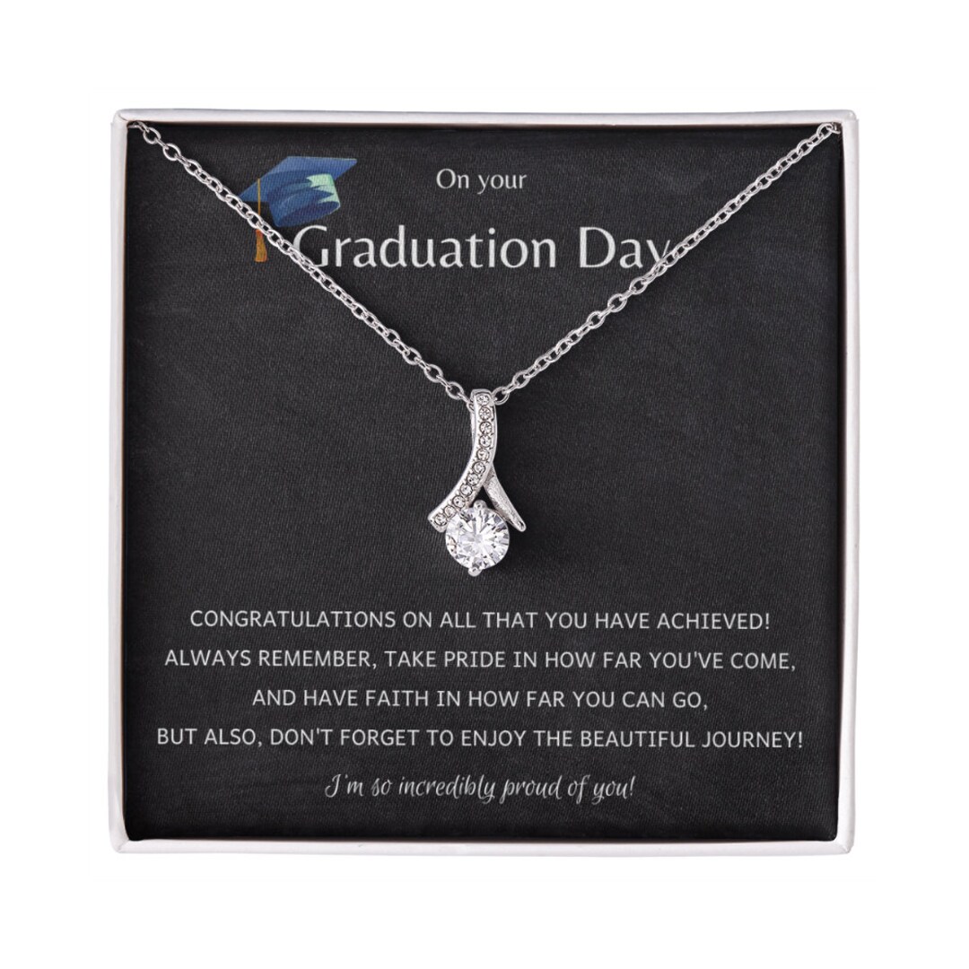 Graduation Necklace College Graduation Gift for Women - Etsy