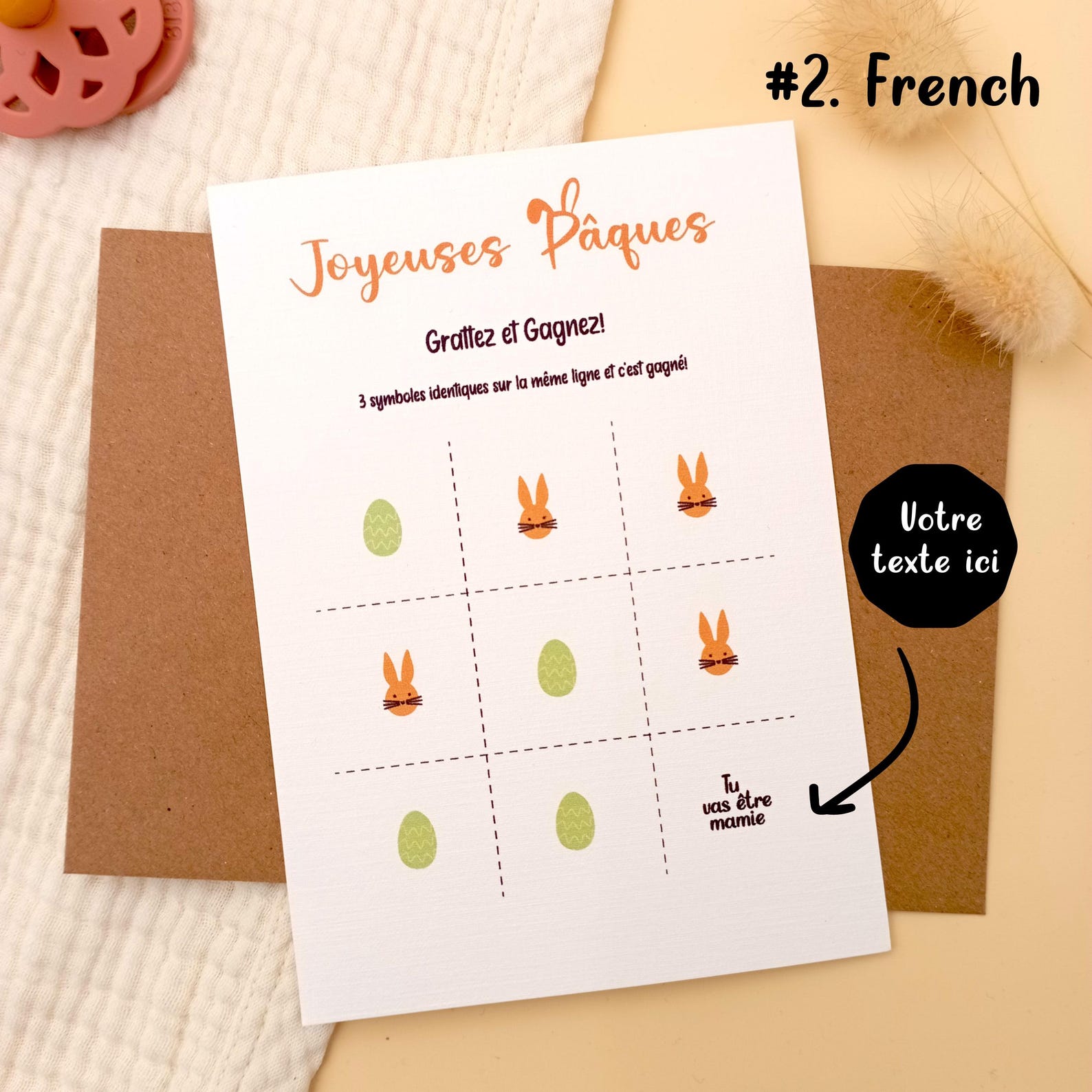 Easter Scratch off Pregnancy Announcement Card: Grandparents, Aunt ...