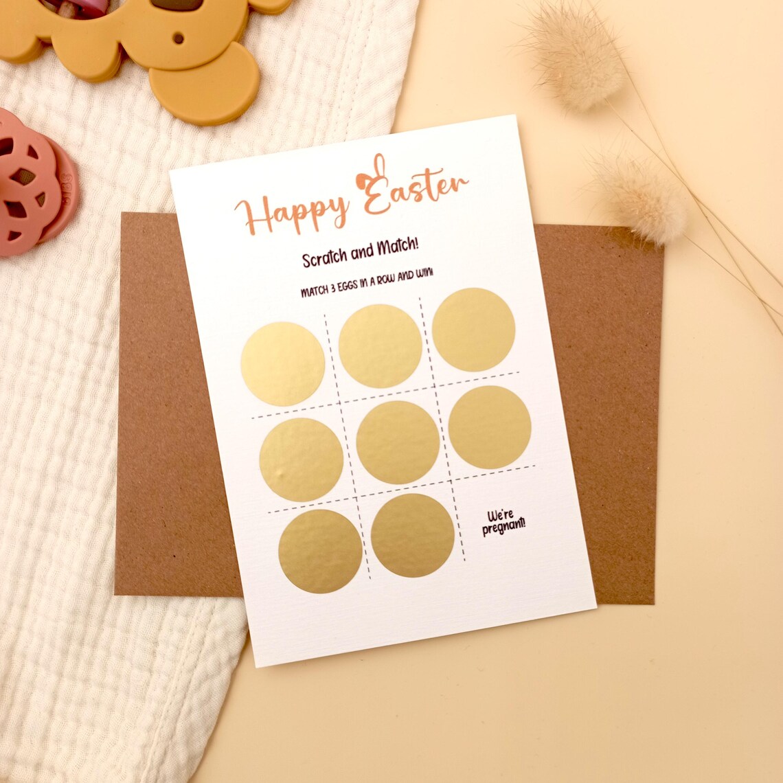 Easter Scratch off Pregnancy Announcement Card: Grandparents, Aunt ...