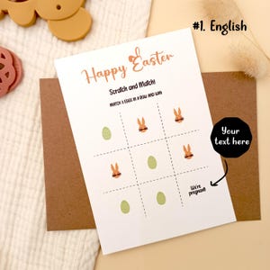 Easter Scratch off Pregnancy Announcement Card: Grandparents, Aunt ...