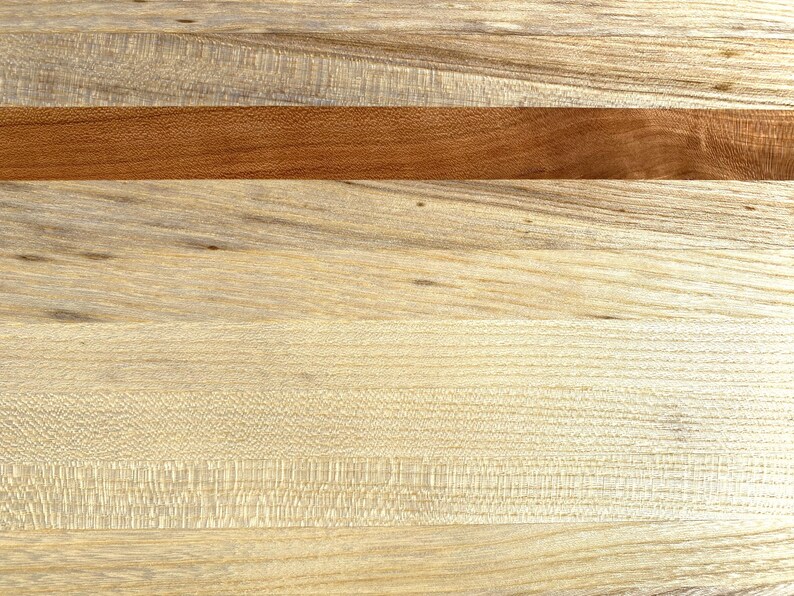 Hackberry Edge Grain Cutting Board W/cherry Accent - Etsy