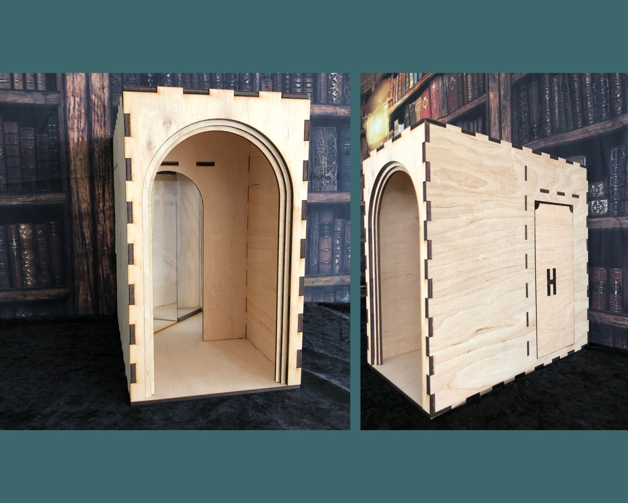 Book Nook DIY Kit With Mirror and Hologram, Book Nook Shelf Insert, DIY ...