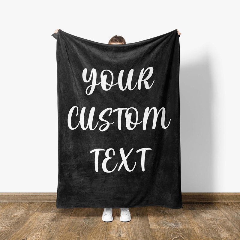 Custom Blankets Writing - Etsy