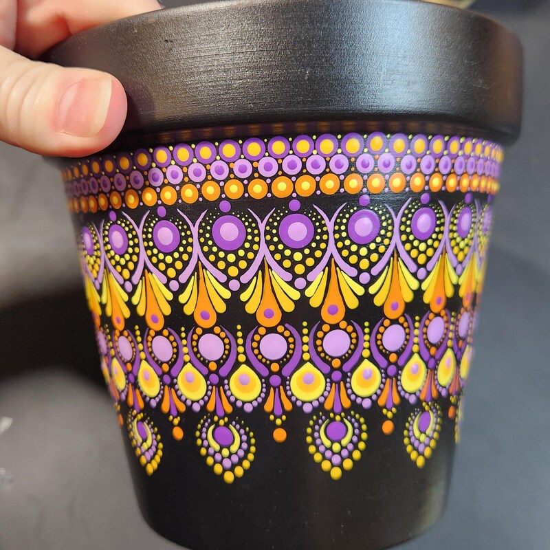 Dot Mandala Pot - Etsy
