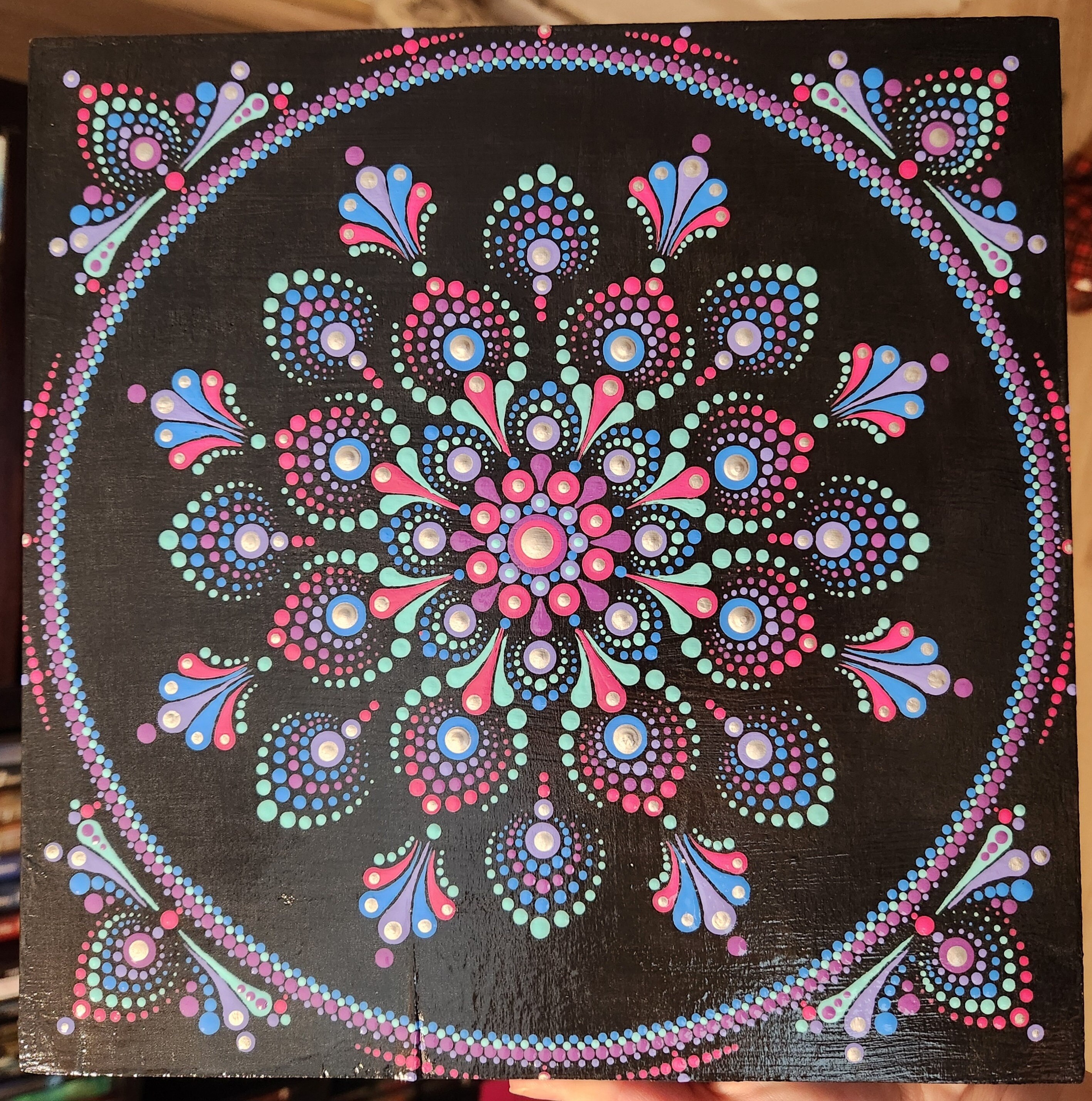 10” Dot Art Mandala Wall Hanging - Etsy