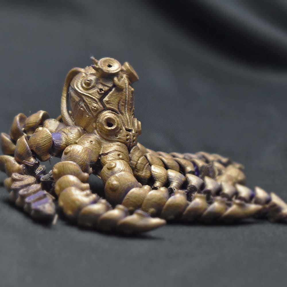 Articulated Steam Punk Octopus Fidget Gift 3d Print Digital File - Etsy