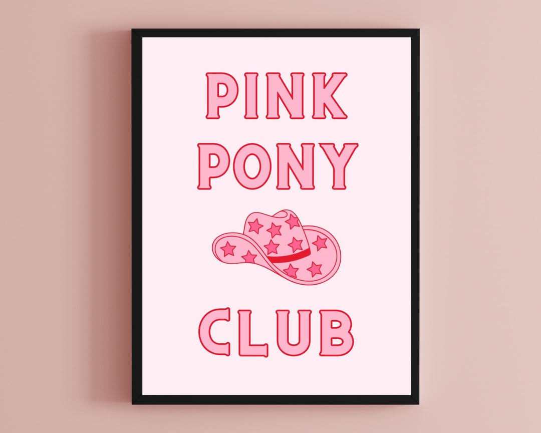 Pink Pony Club Chappell Roan | Vibrant Feminist Print | Aesthetic Wall ...