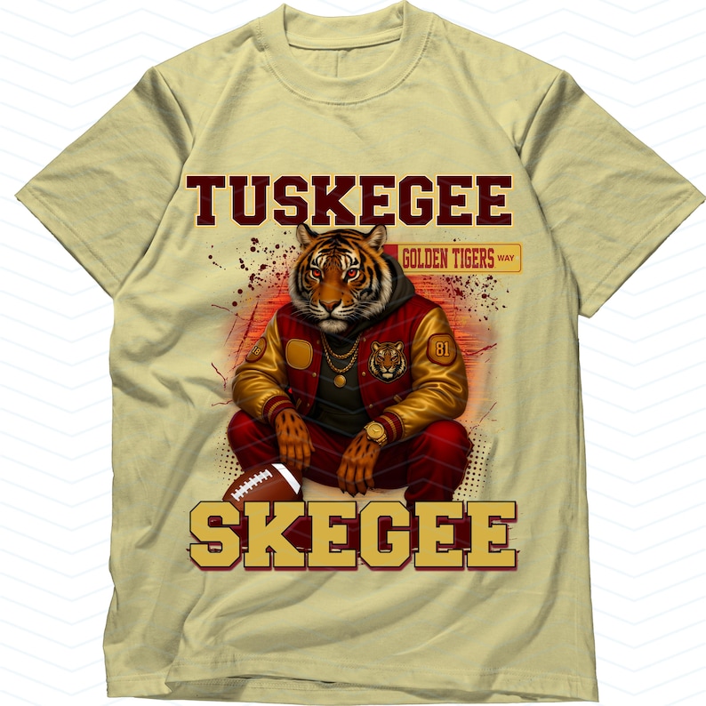 Tuskegee Golden Tigers PNG, Skeggee Mascot Sublimation Design, HBCU ...