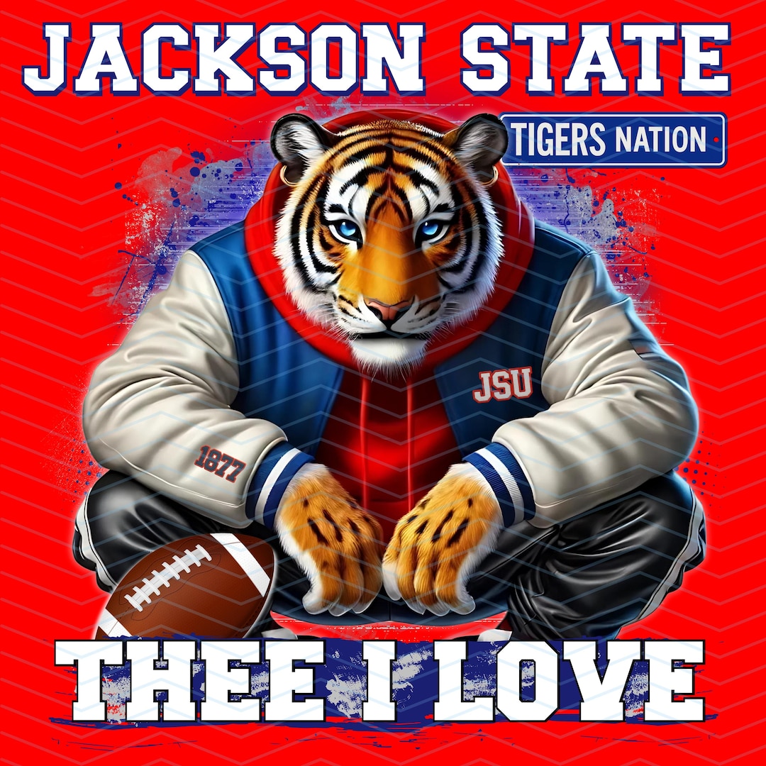 Jackson State Tigers PNG, JSU Thee I Love Design, HBCU Game Day Shirt ...